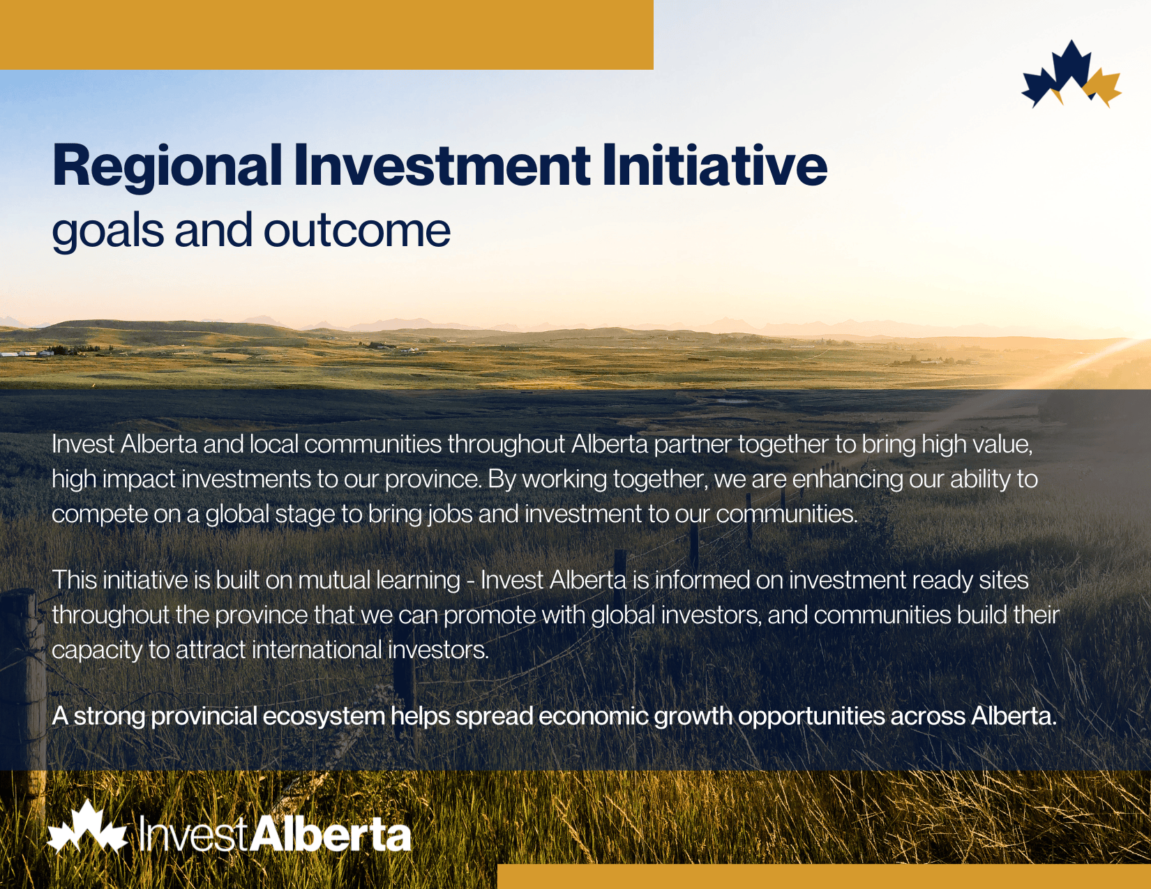 Regional Investment Initiative in AB, Canada - Invest Alberta